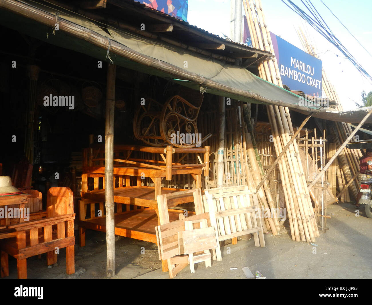 01460 Bocaue River Bridge Bamboo crafts Bocaue Bulacan MacArthur ...