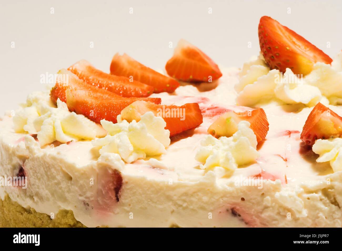strawberry quark cake Stock Photo - Alamy