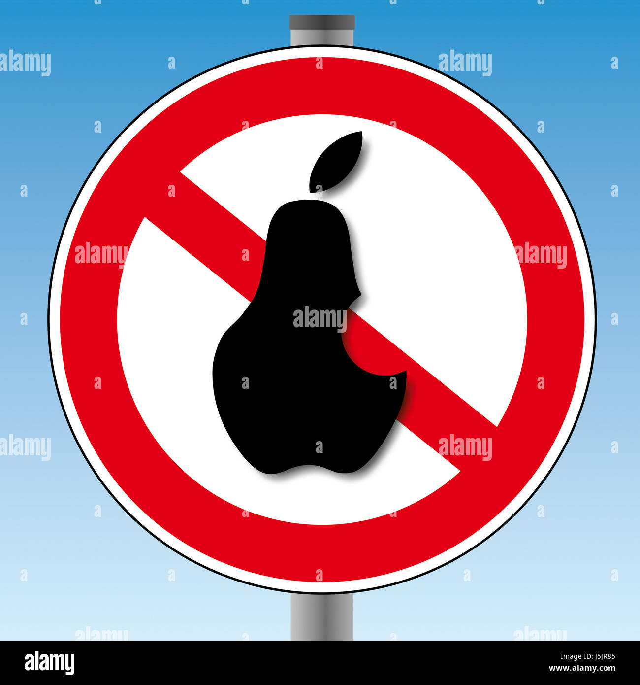 sign signal PC computers computer apples apple caution copy imitation ...