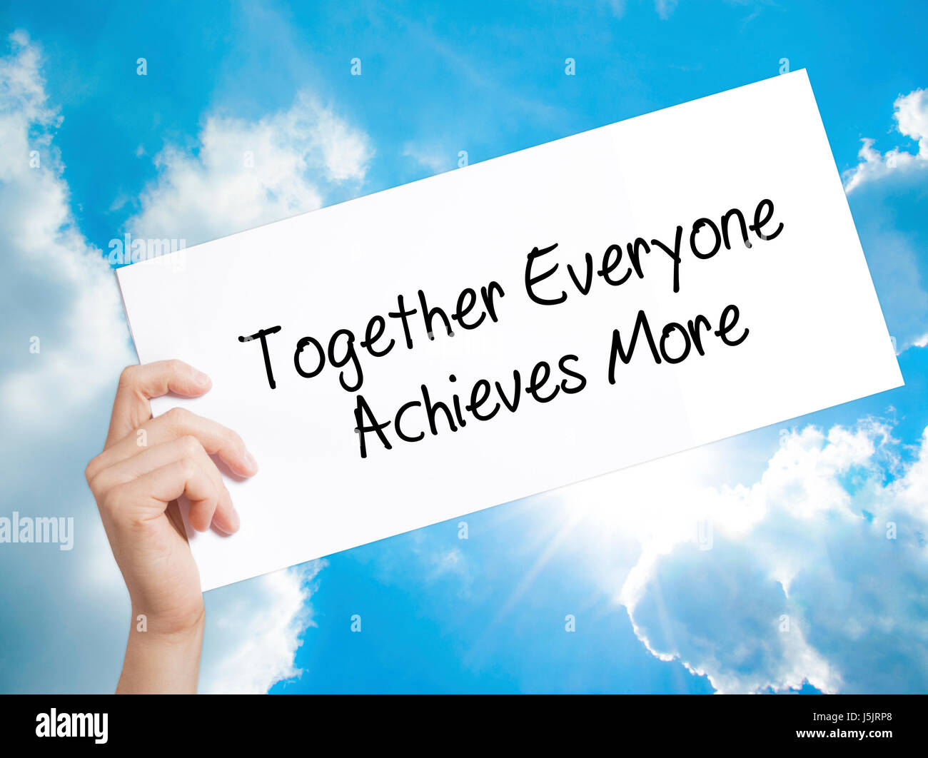Team Together Everyone Achieves More High Resolution Stock Photography ...