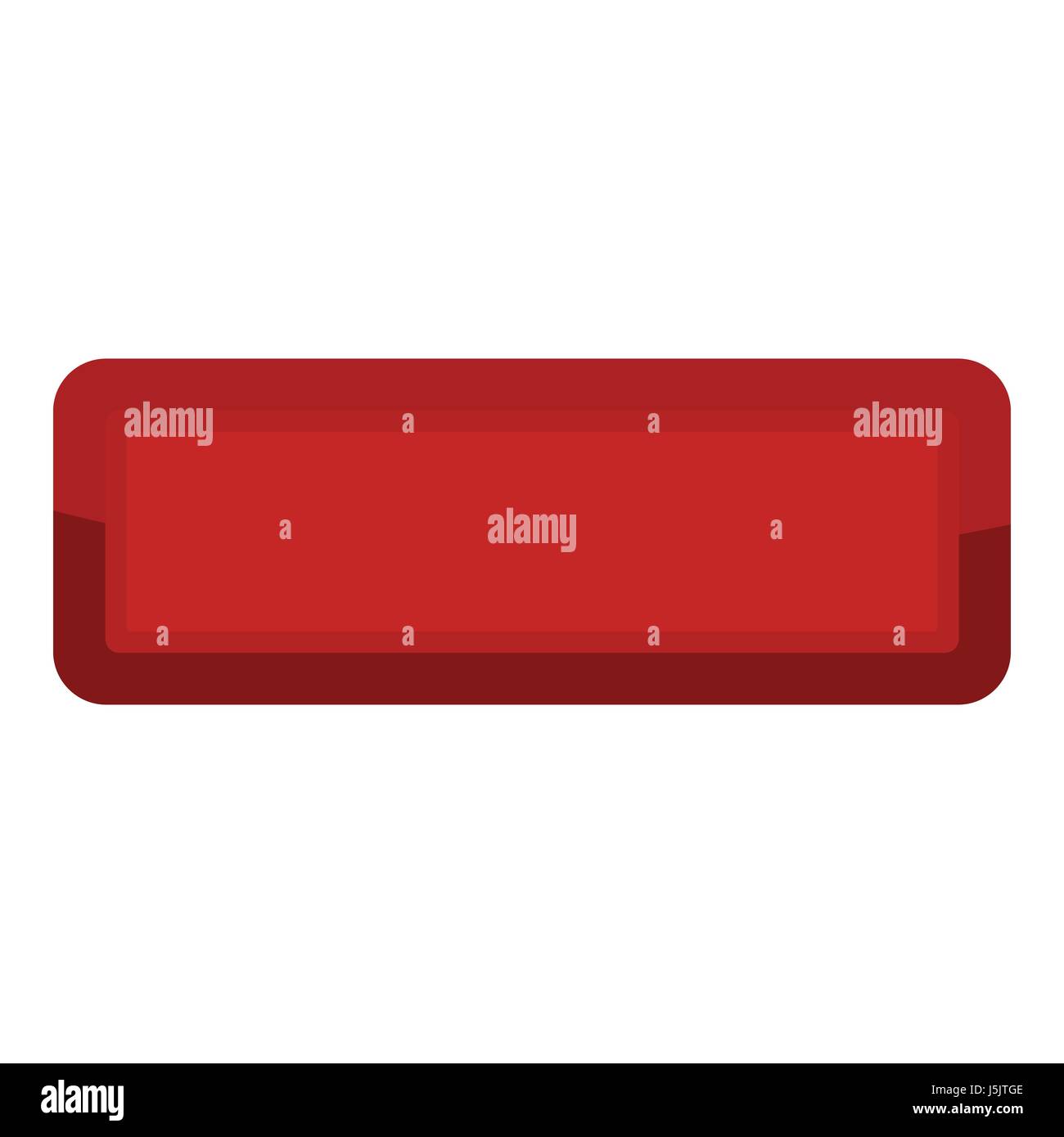 Red rectangle button icon, cartoon style Stock Vector Image & Art - Alamy