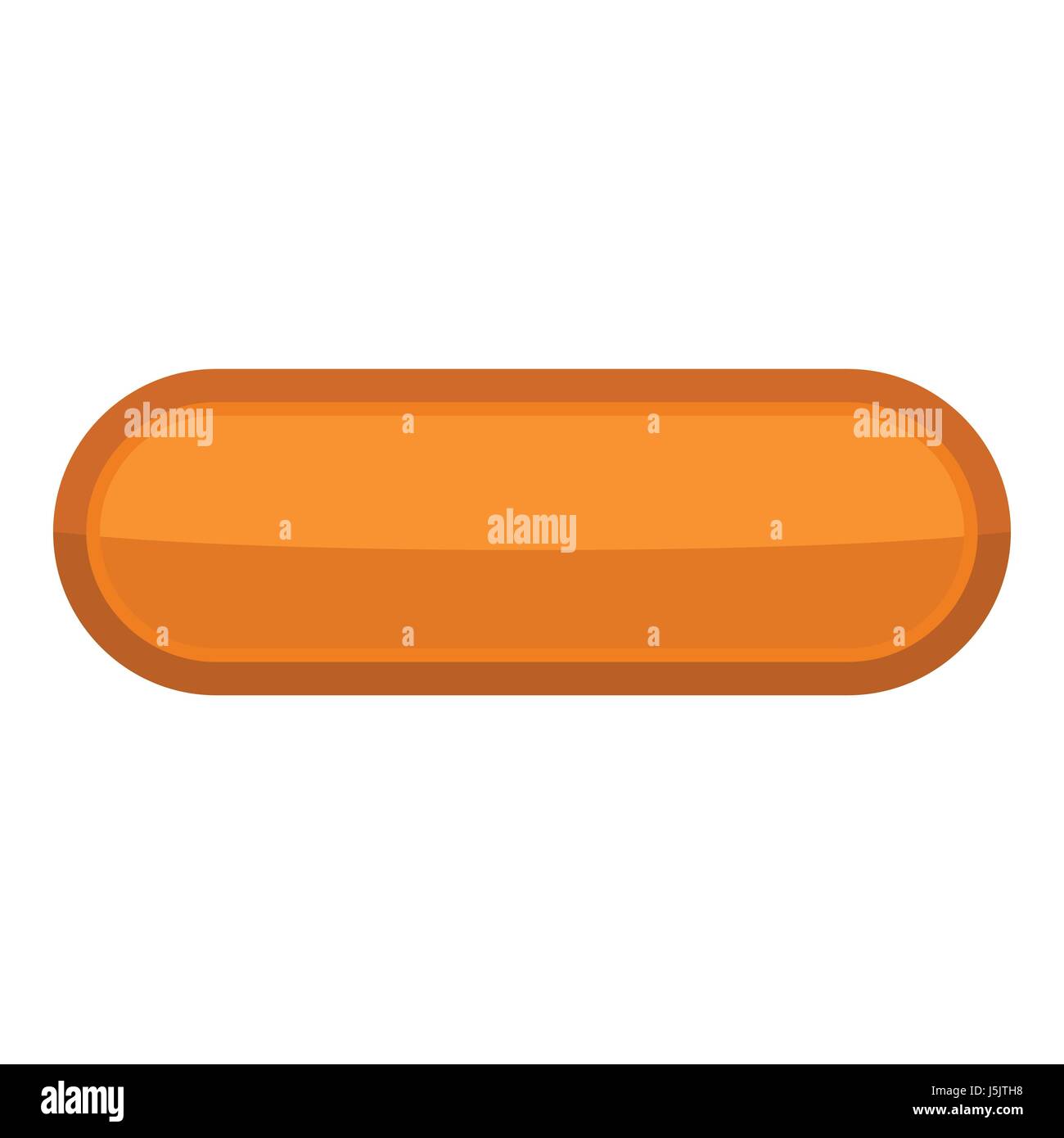 Orange rectangle button icon, cartoon style Stock Vector Image & Art ...