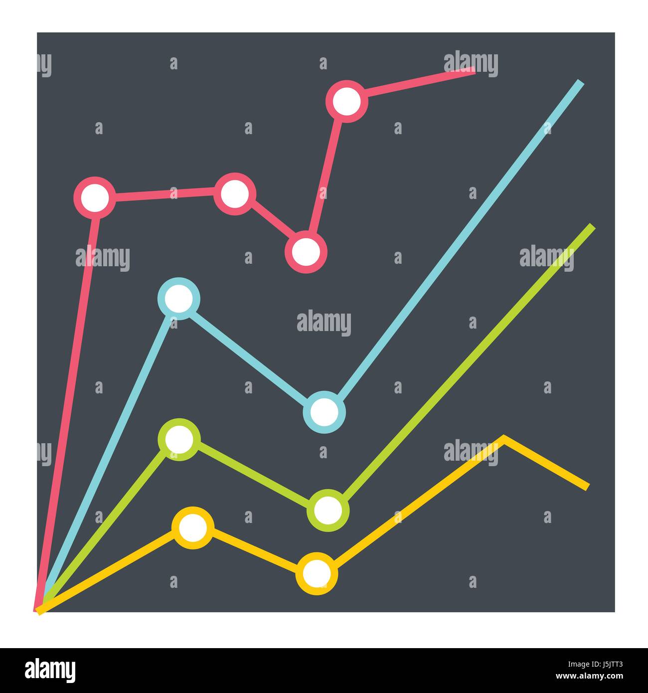 Growth chart infographics, flat style Stock Vector Image & Art - Alamy