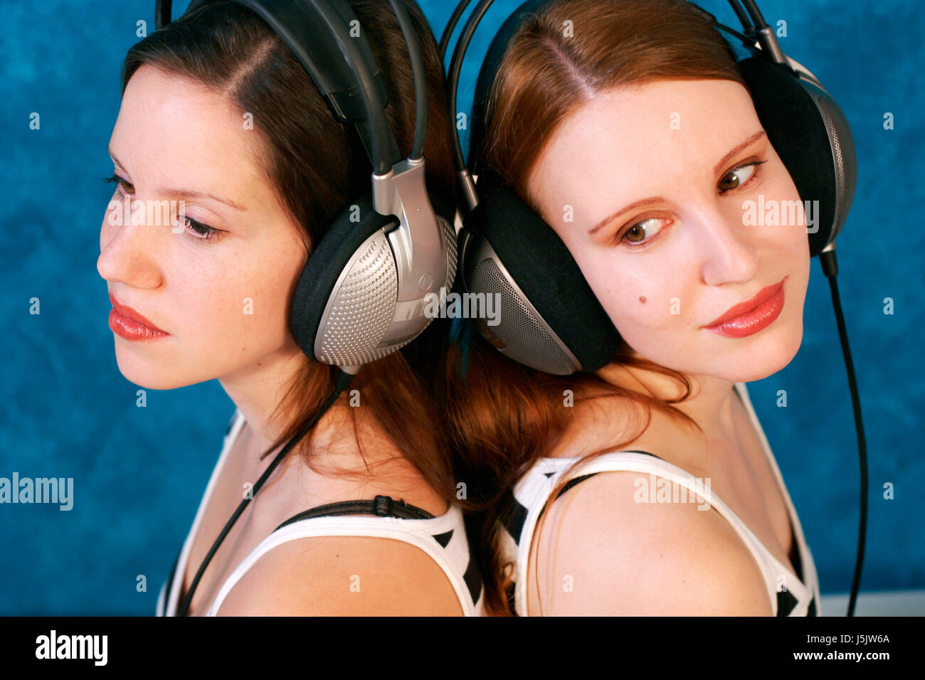 enjoying music 2 Stock Photo - Alamy