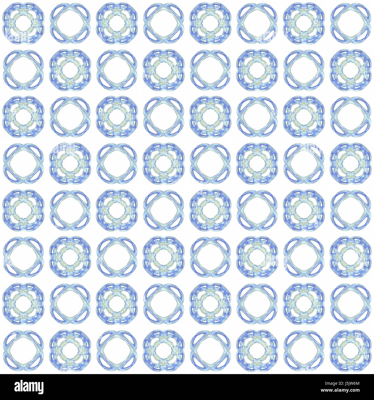 Seamless texture with 3D rendering abstract fractal blue pattern on a ...