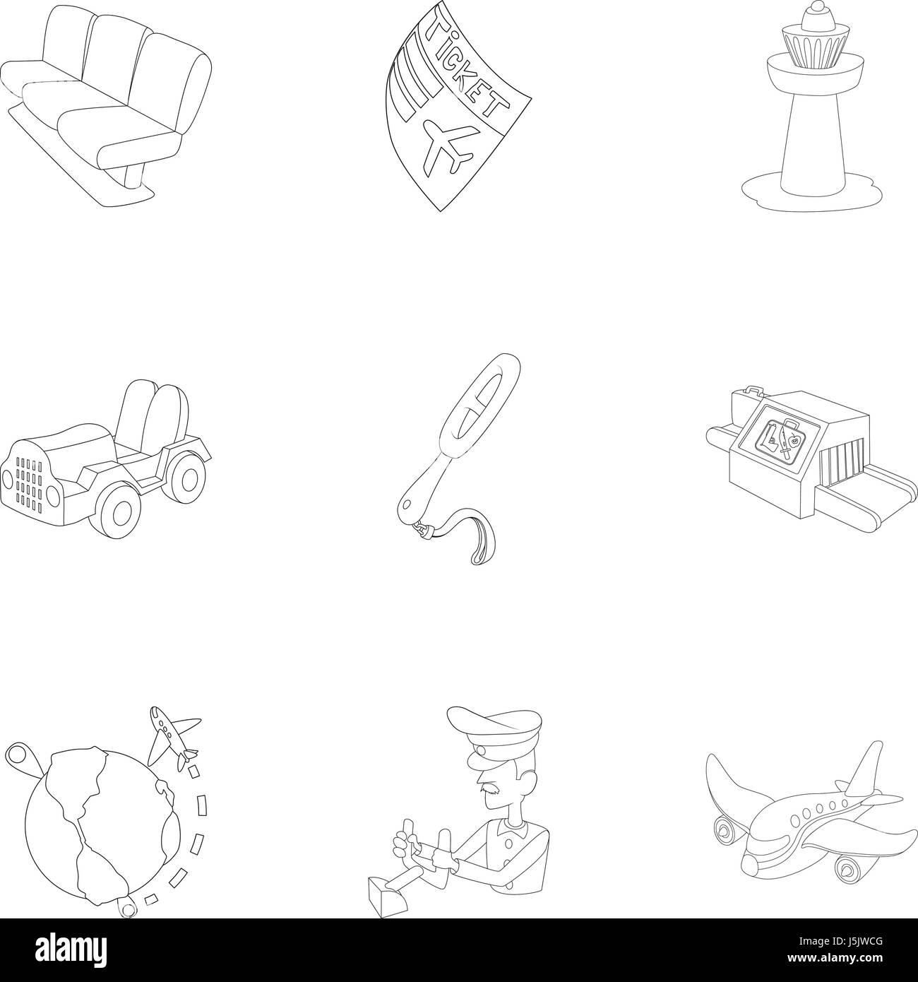 Arrive at airport icons set, outline style Stock Vector Image & Art - Alamy Arrive at airport icons set, outline style Stock Vector Image & Art - Alamy