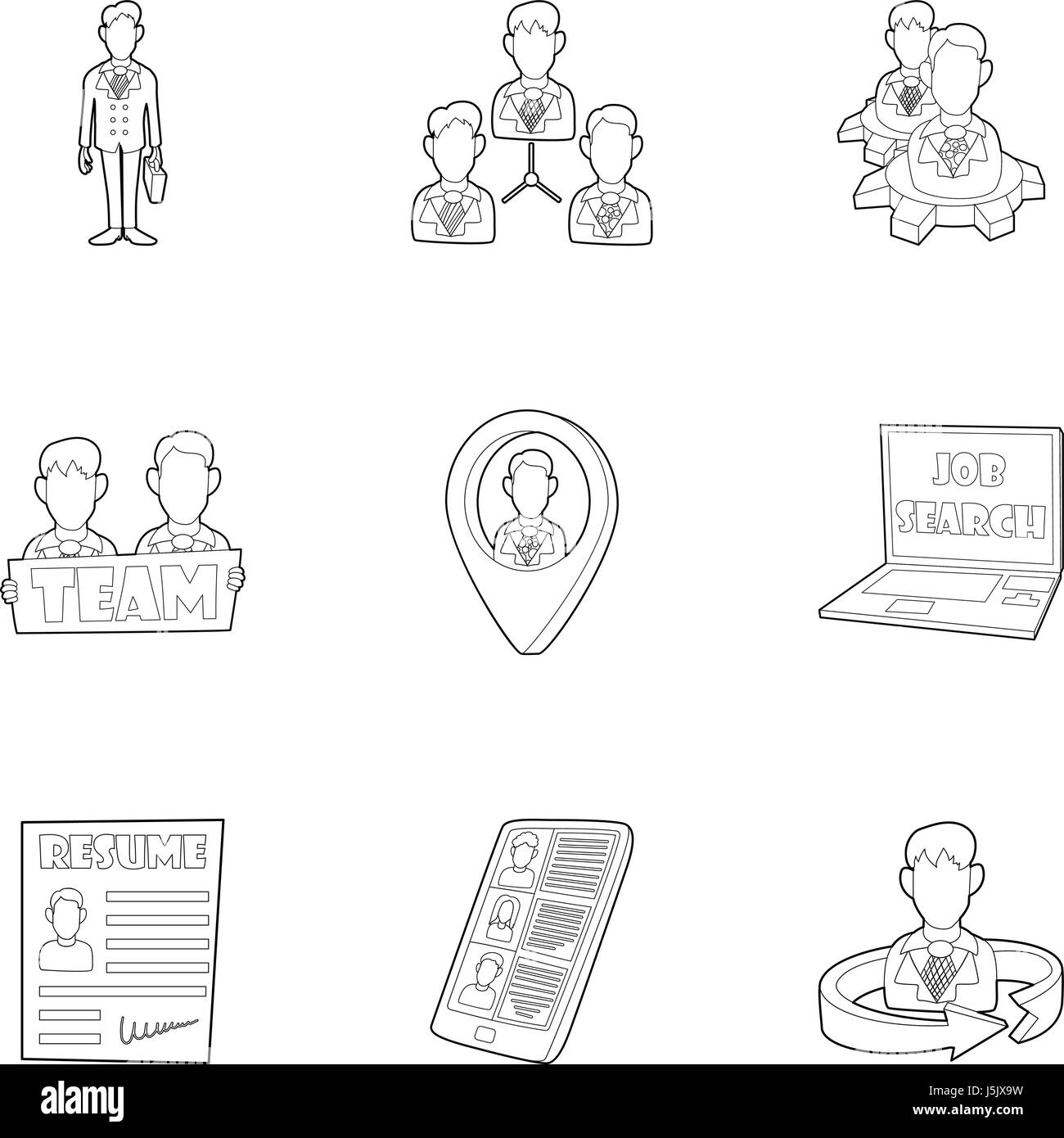 Social staffing Stock Vector Images - Alamy