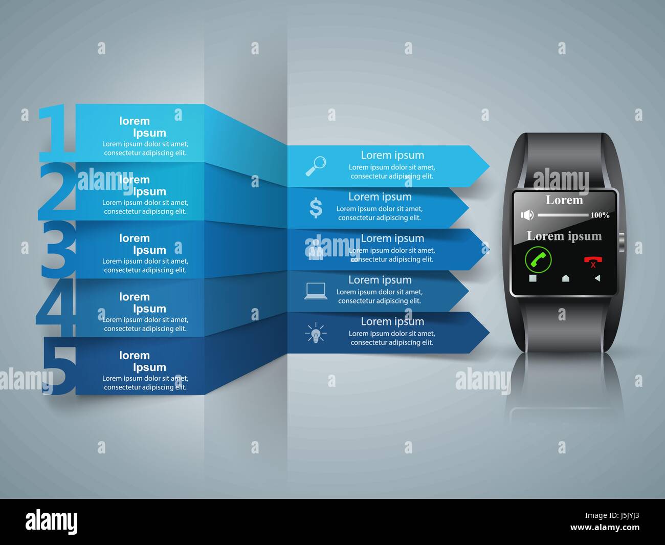 Smartwatch icon. Abstract infographic Stock Vector Image & Art - Alamy