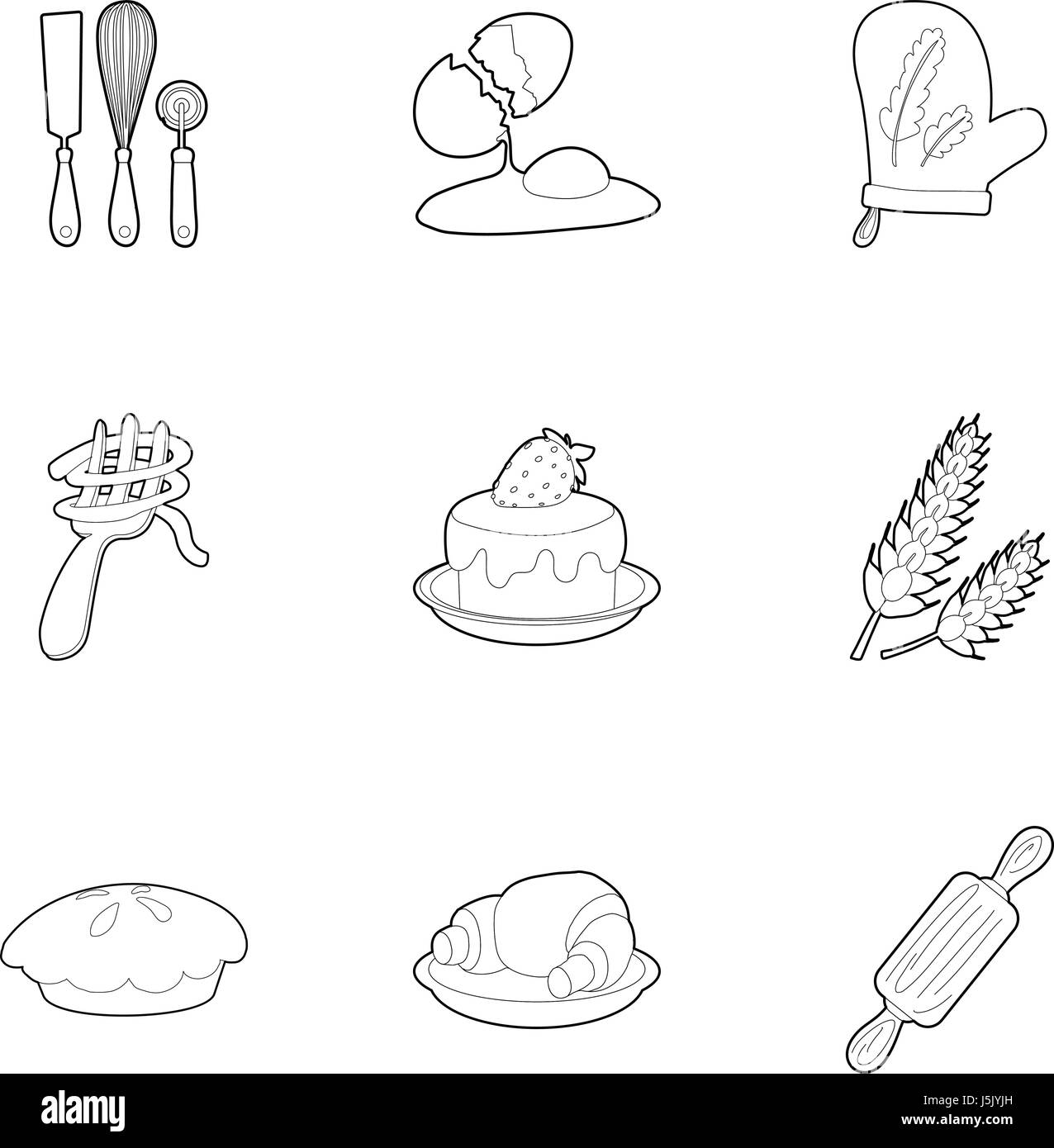 Cakes pizza Stock Vector Images - Alamy