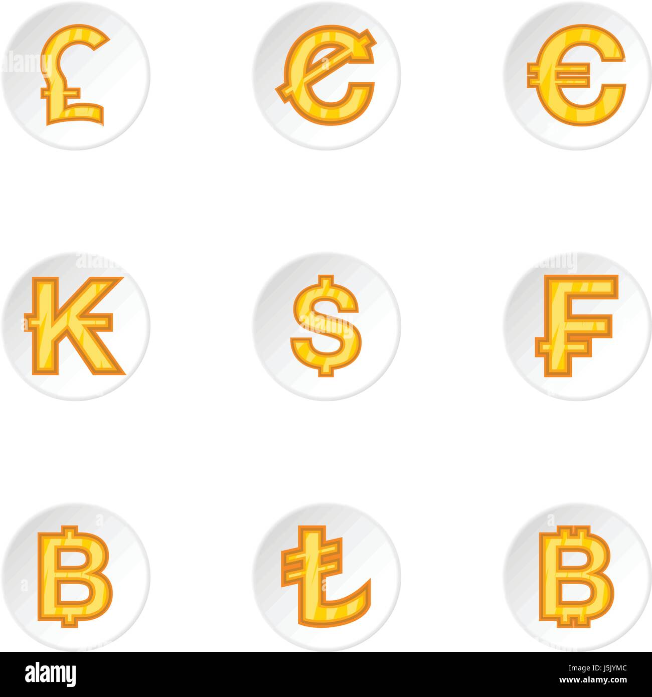 Money of countries icons set, cartoon style Stock Vector Image & Art ...