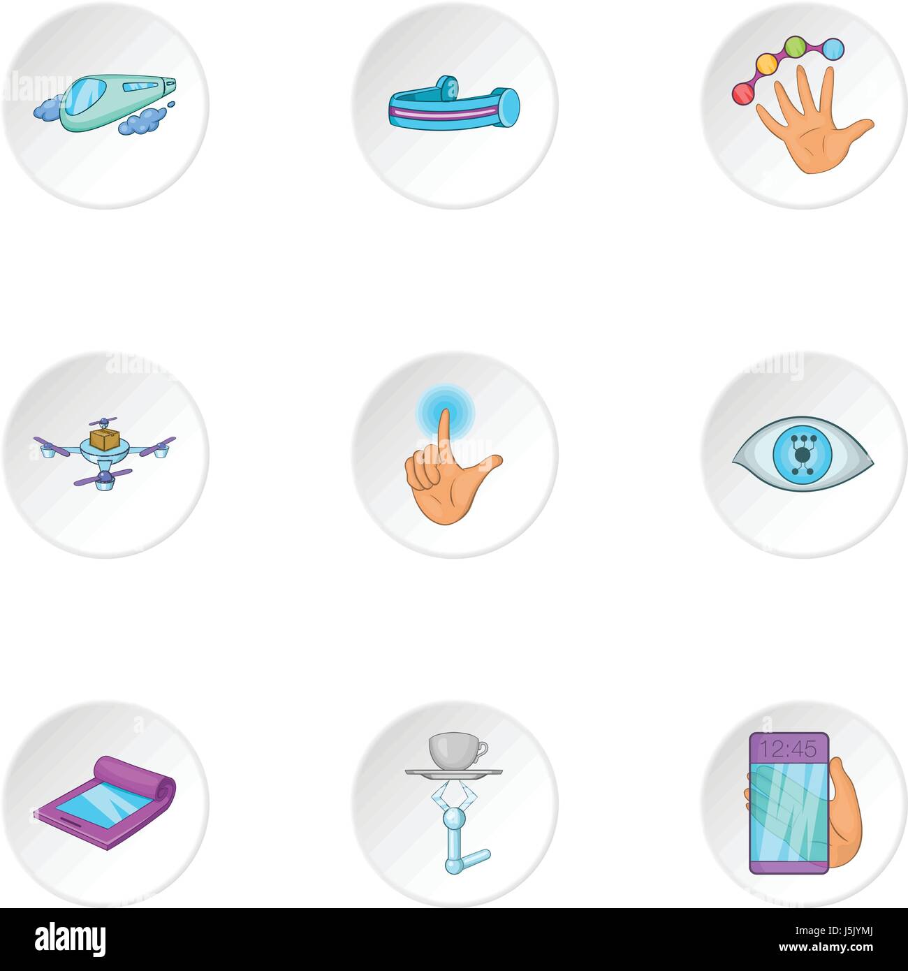 New thing icons set, cartoon style Stock Vector Image & Art - Alamy