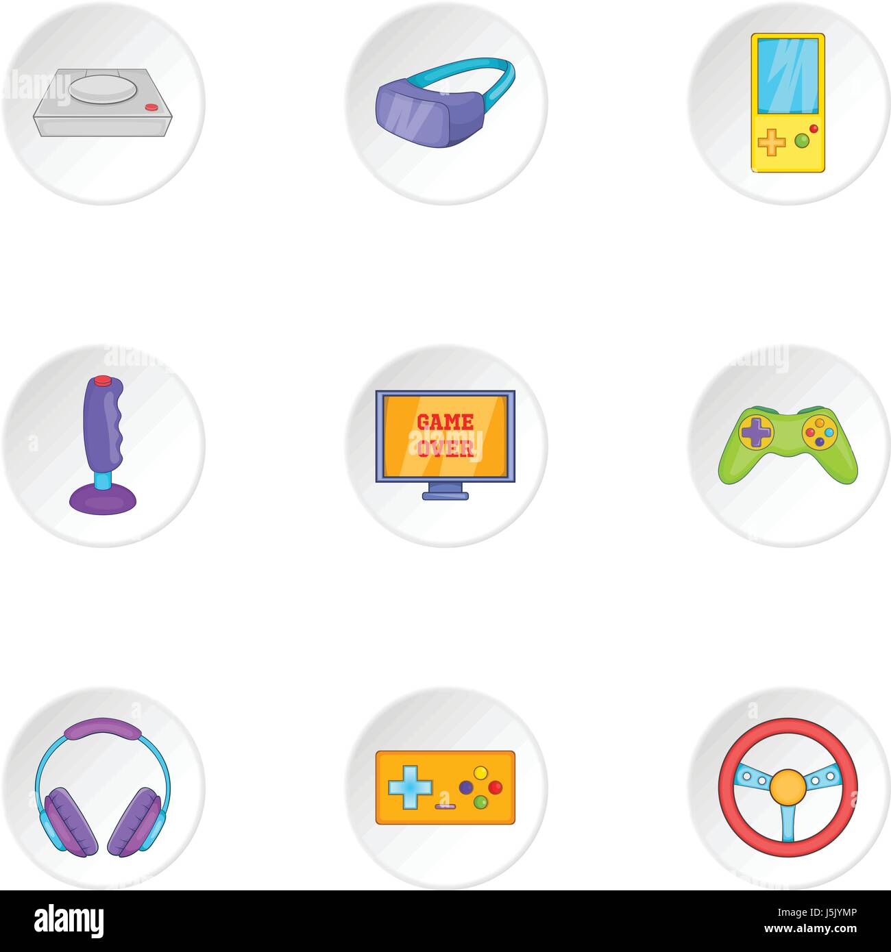 Video games icons set, cartoon style Stock Vector Image & Art - Alamy