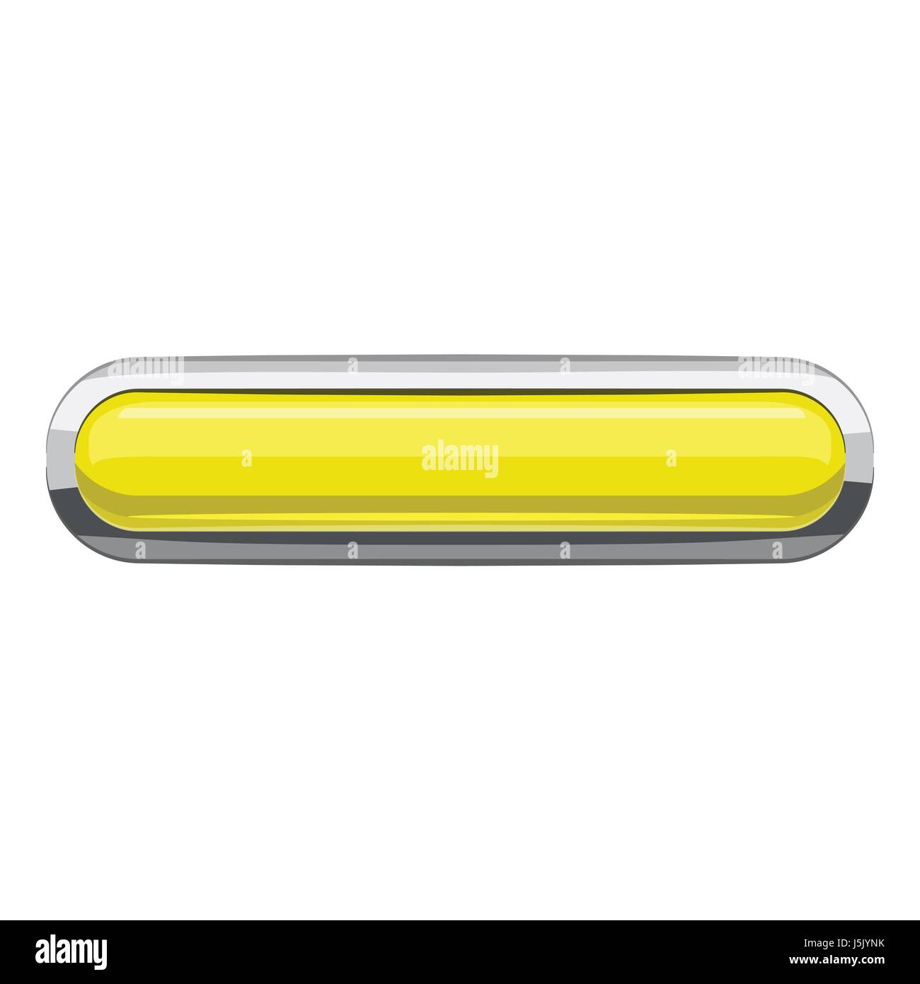 White Rectangular Button Icon Cartoon High Resolution Stock Photography and Images - Alamy
