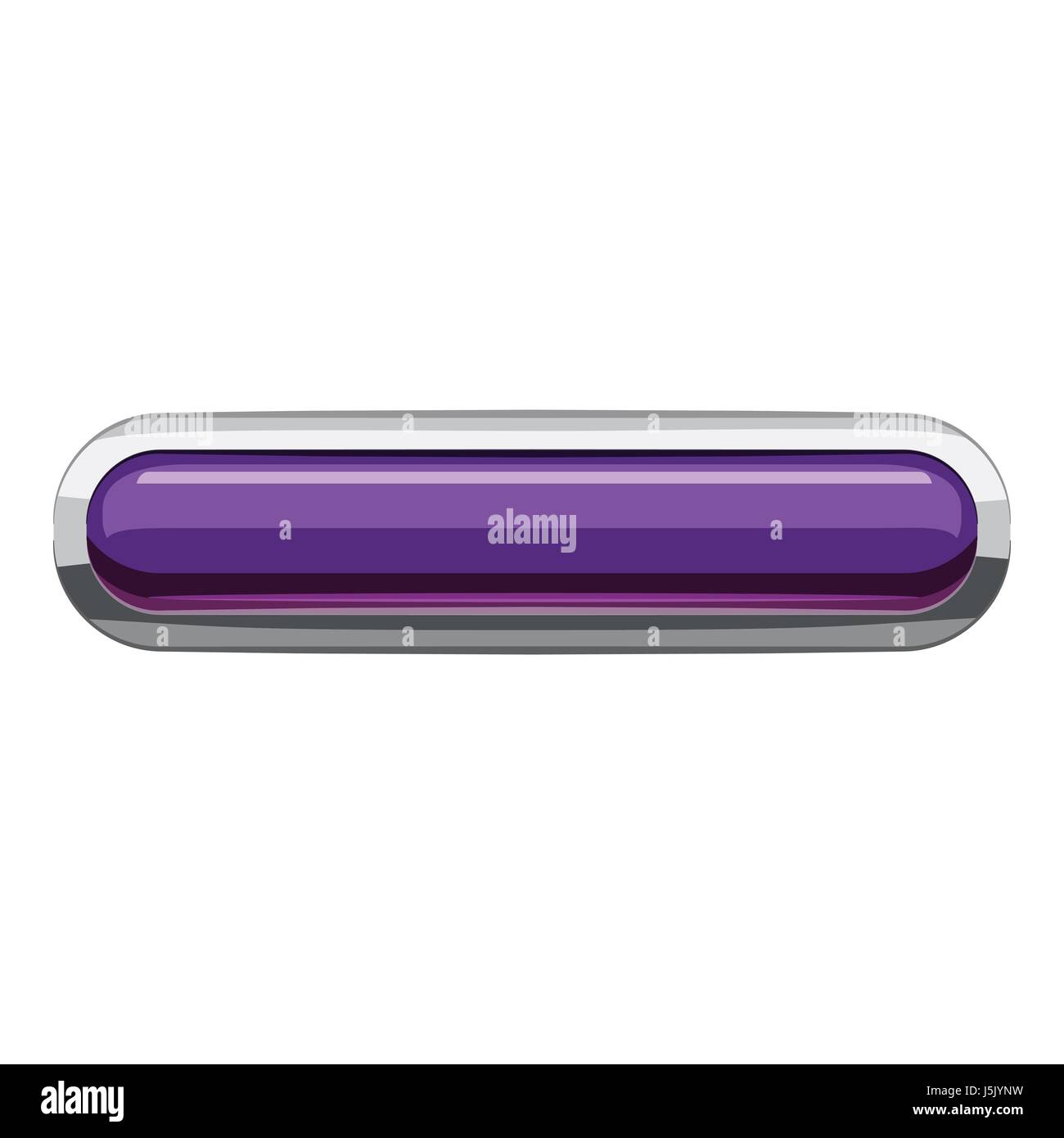 Violet rectangular button icon, cartoon style Stock Vector Image & Art ...