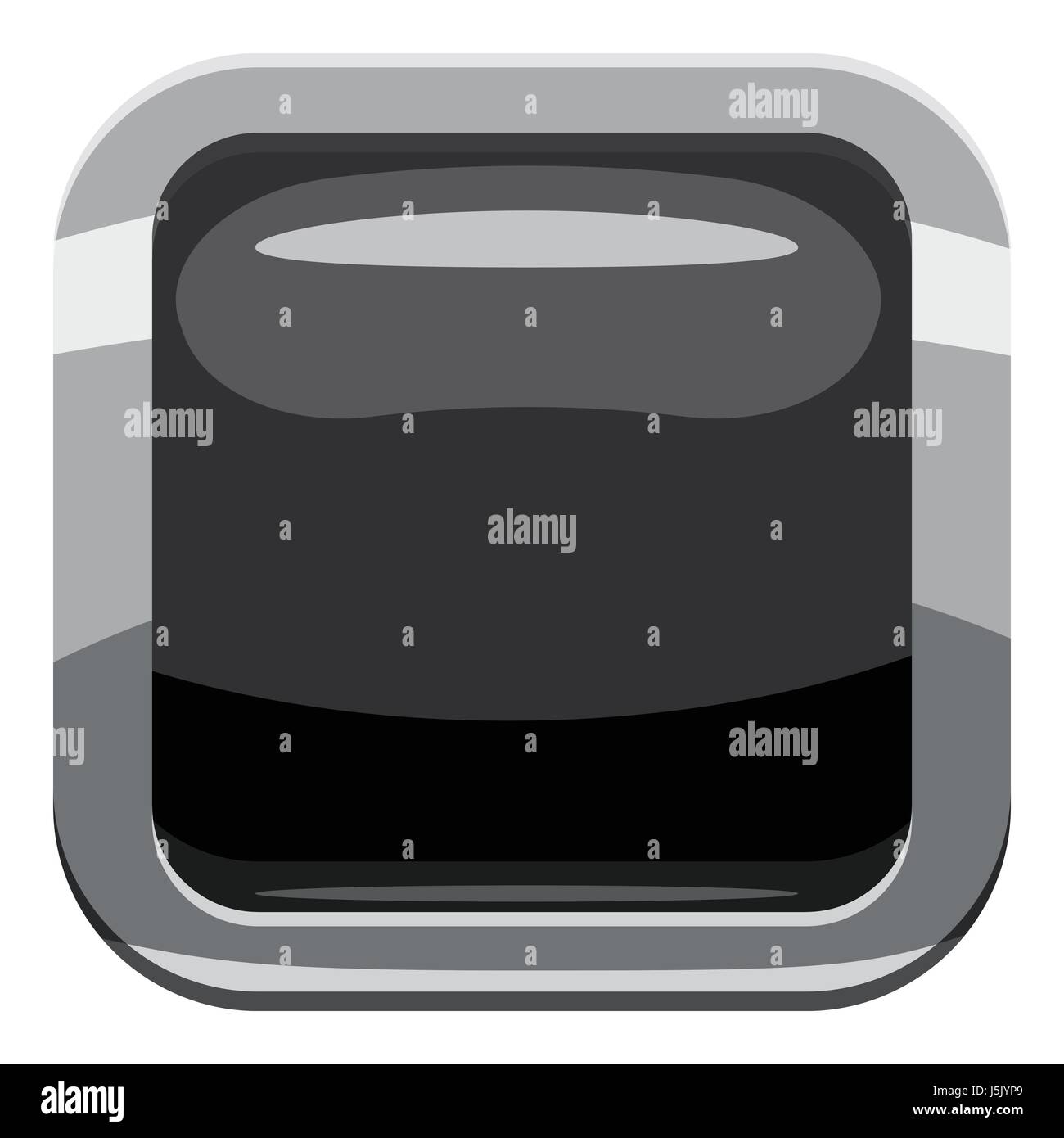 Black square button icon, cartoon style Stock Vector Image & Art - Alamy