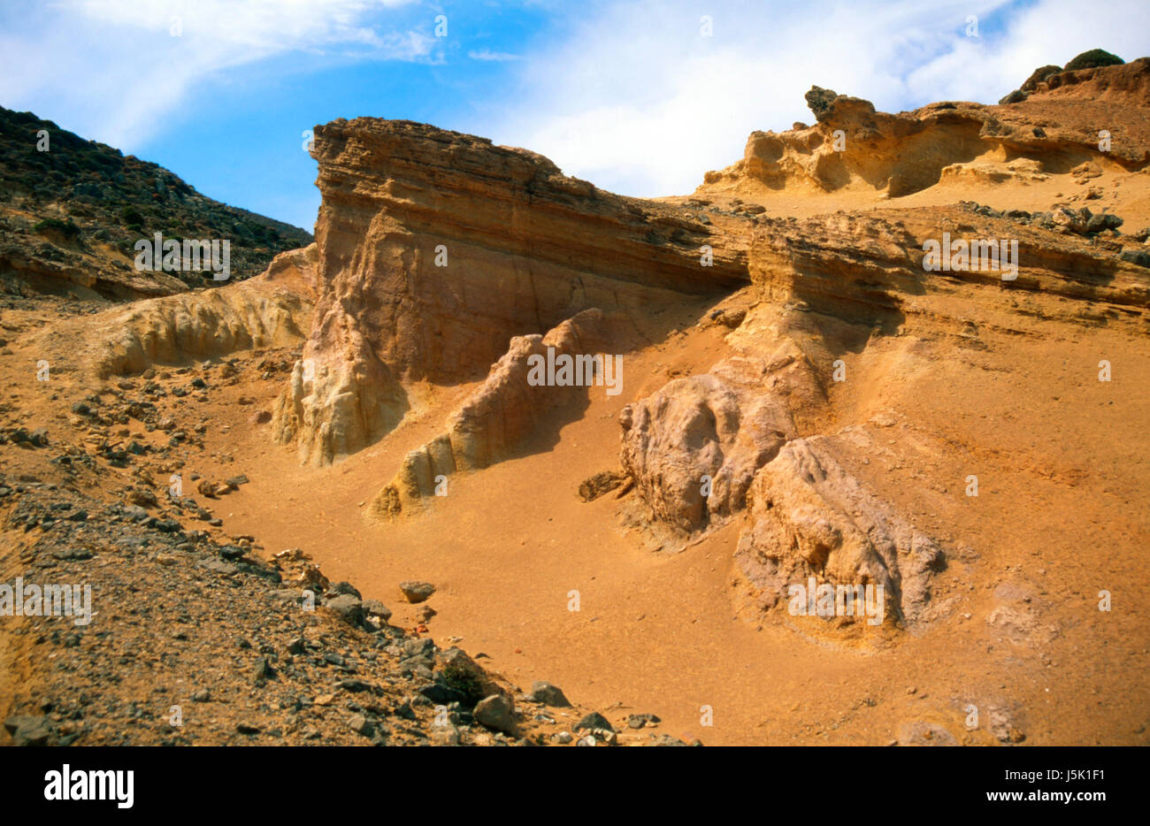 blue greece sandstone erosion weathering alumina firmament sky sands ...