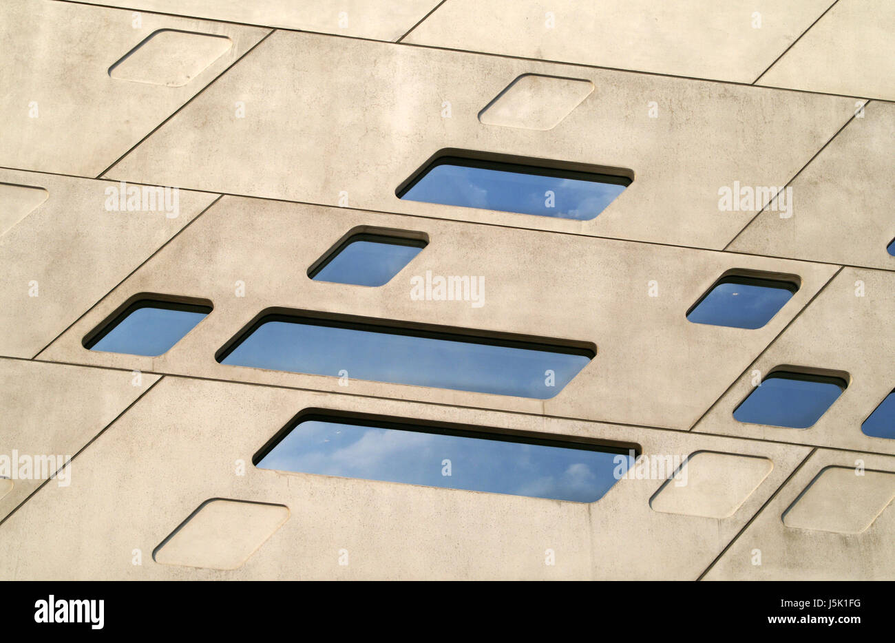 modern modernity window porthole dormer window pane concrete museum ...