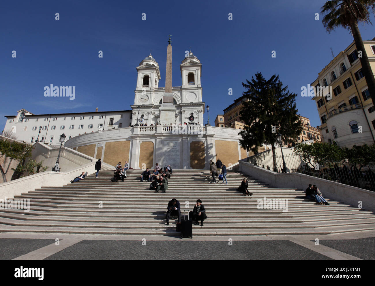 The Spanish Steps, (Scalinata di Trinità dei Monti), rome, italy Stock ...