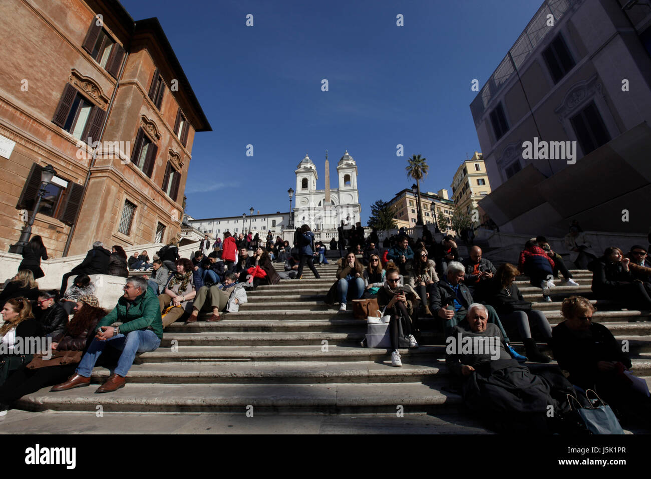 The Spanish Steps, (Scalinata di Trinità dei Monti), rome, italy Stock ...