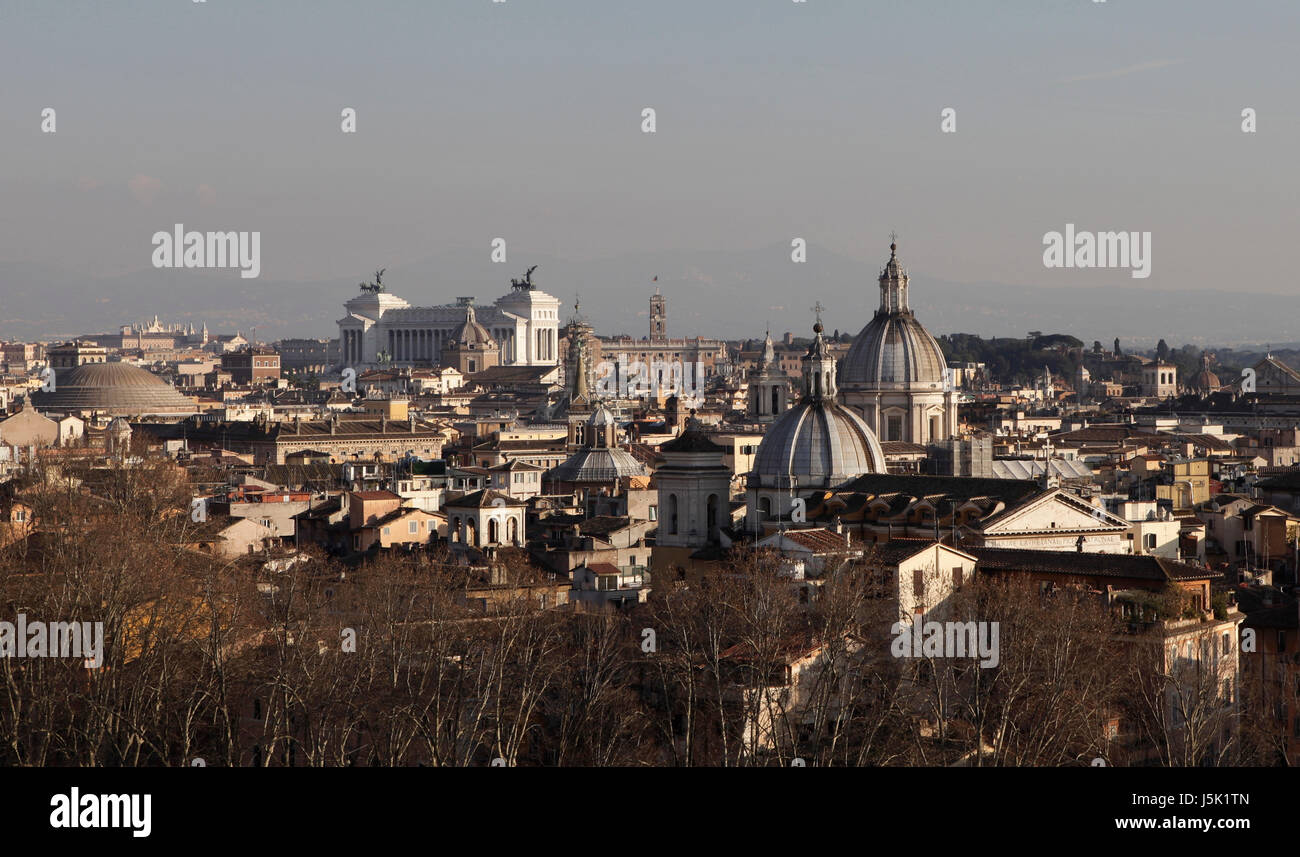rome skyline landscape, italy Stock Photo - Alamy