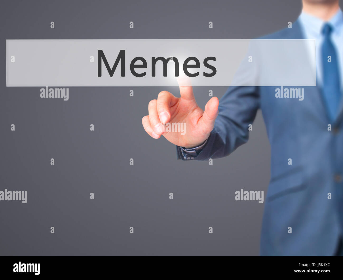 Memes - Businessman hand pressing button on touch screen interface ...