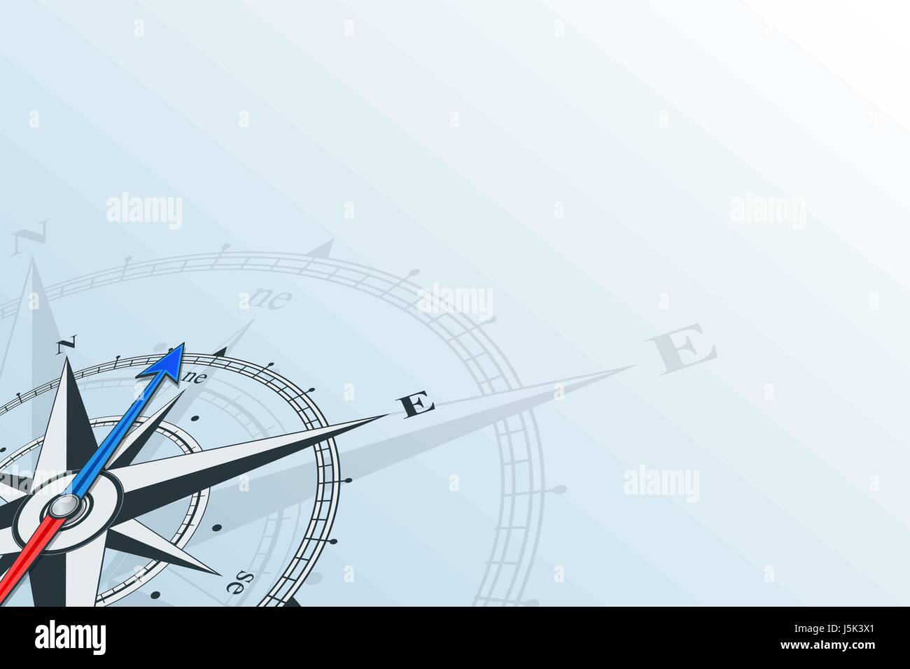 Compass northeast. Compass with wind rose, the arrow points to the ...