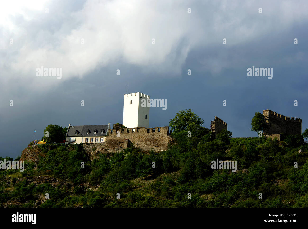 private tower historical waters rhine tourism romantic hotel ruins ...