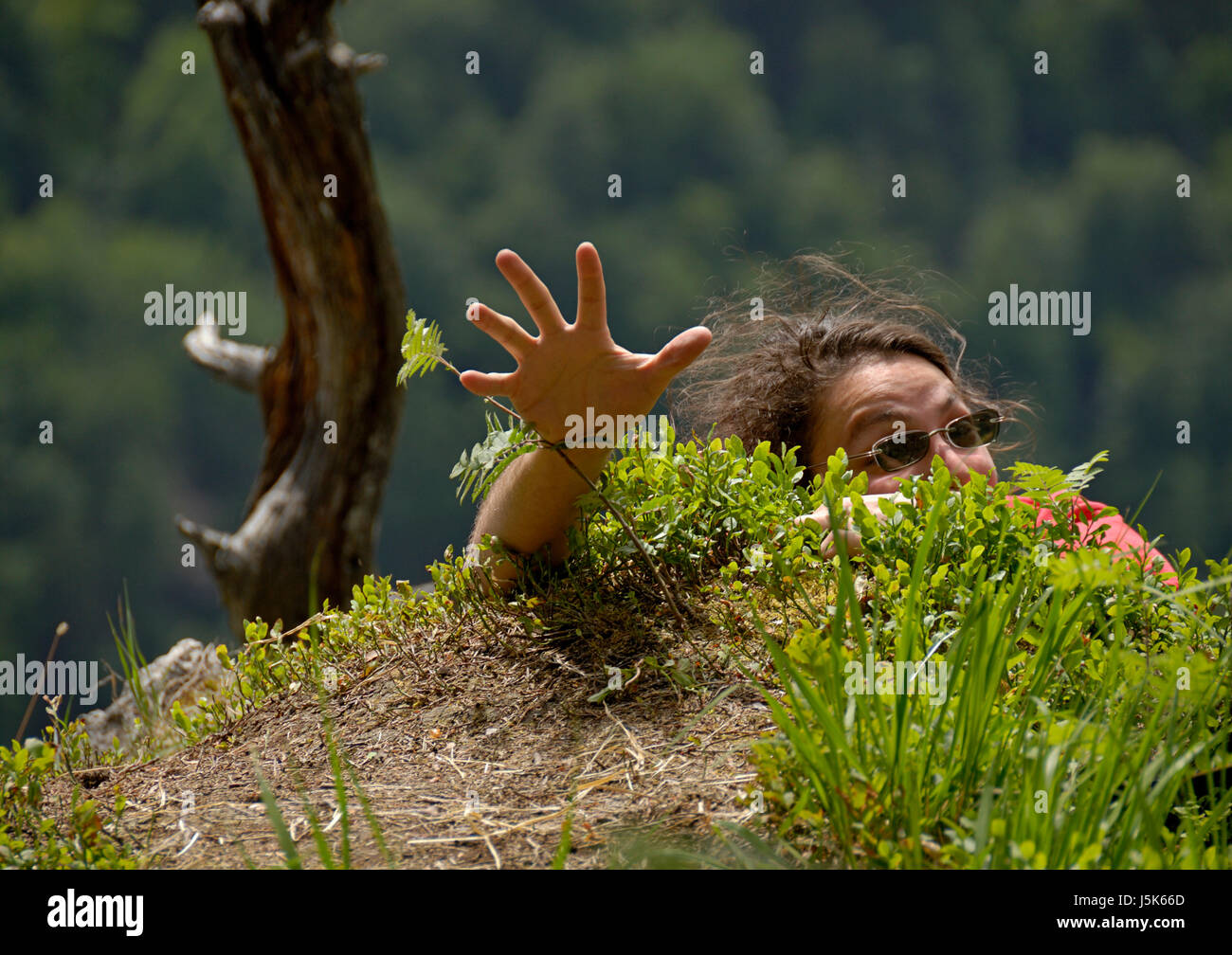 danger hand tree fear rise climb climbing ascend uphill tread clamber ...