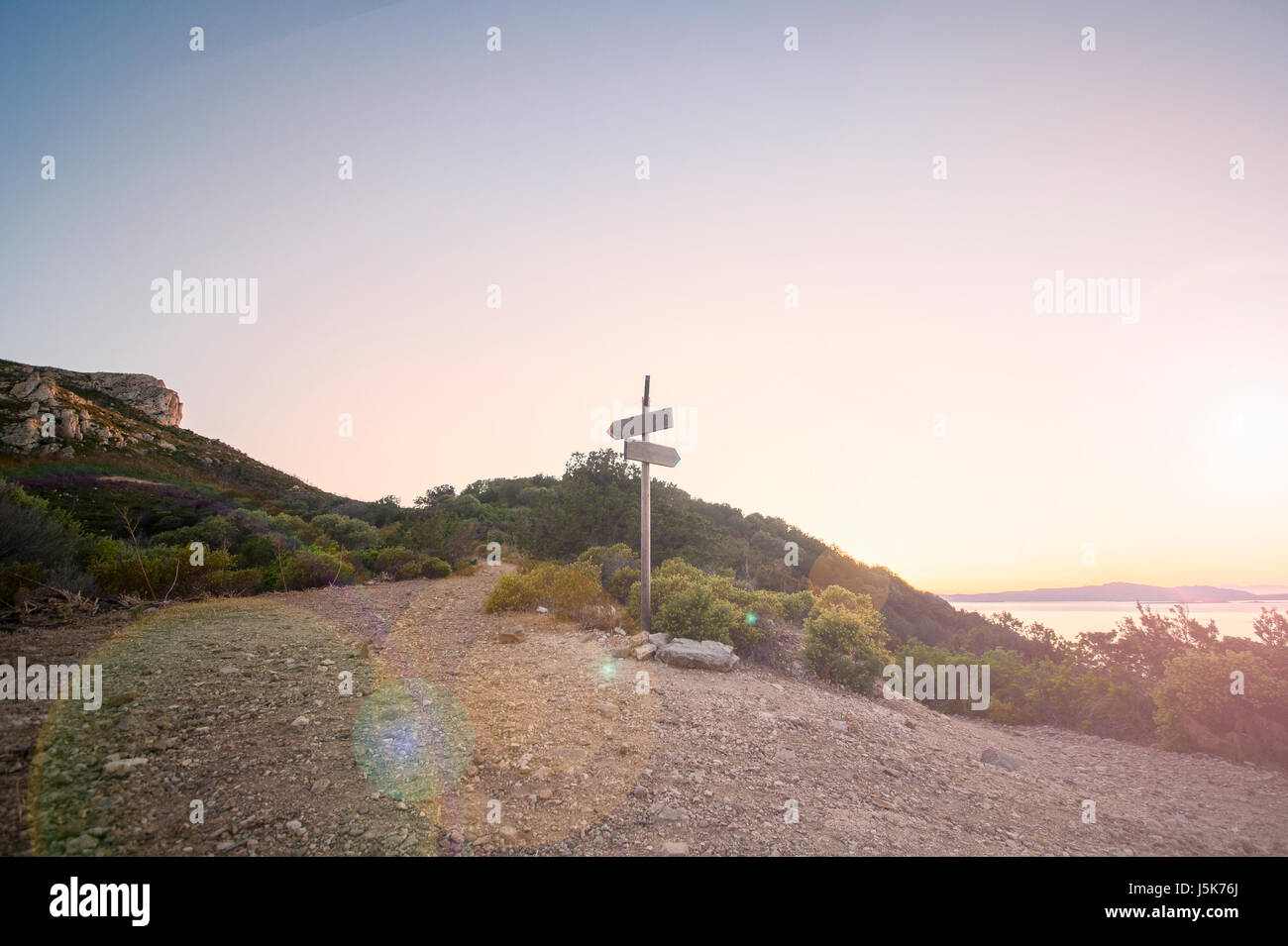 Hiking road crossroads High Resolution Stock Photography and Images - Alamy