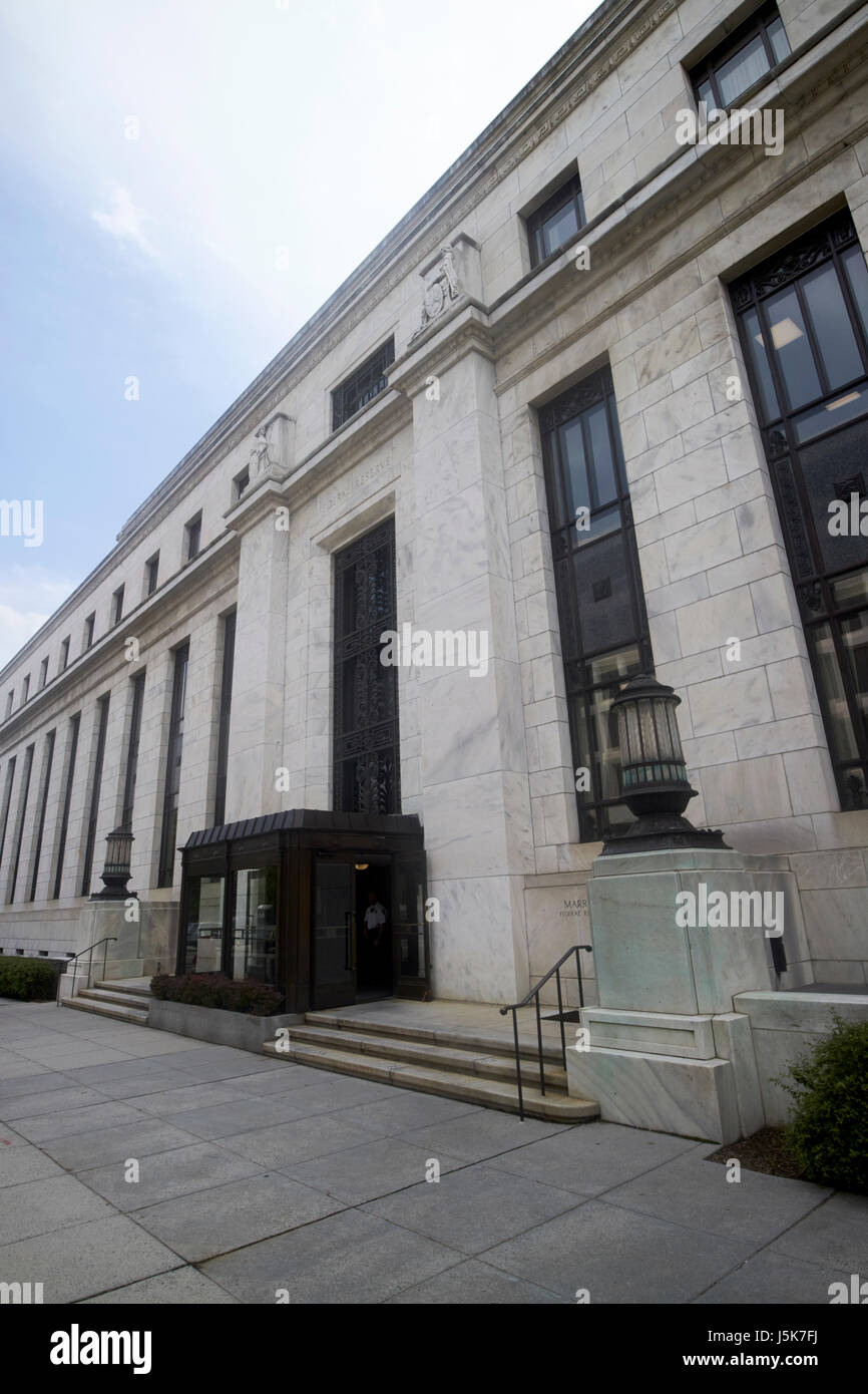 federal reserve system board eccles building Washington DC USA Stock ...