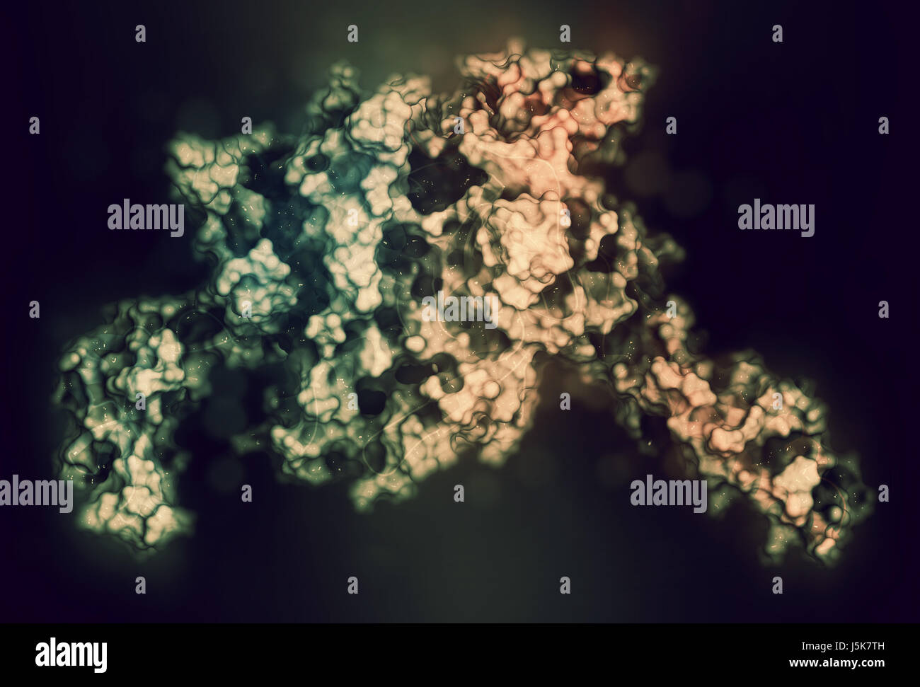 Integrin alpha-4 beta 7 (a4b7, headpiece). Cell surface protein complex ...