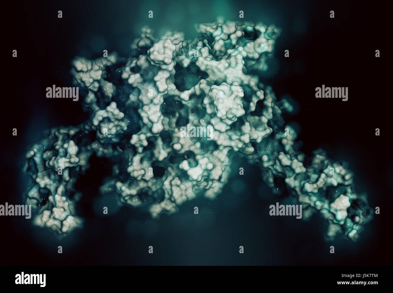 Integrin alpha-4 beta 7 (a4b7, headpiece). Cell surface protein complex ...