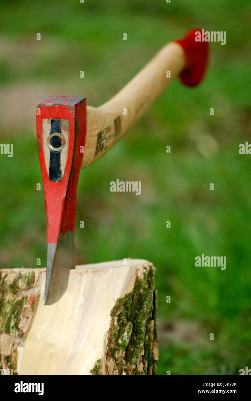 ax on wood stump Stock Photo - Alamy