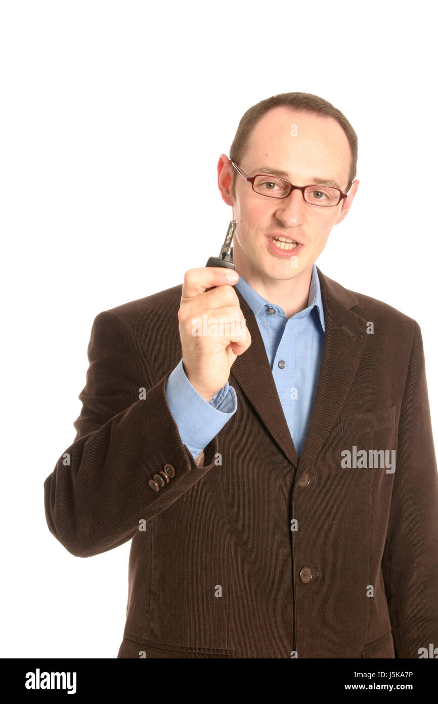man with key Stock Photo - Alamy