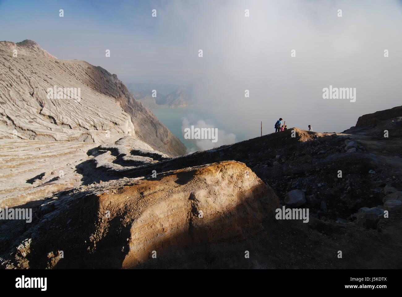 indonesia sulphur brimstone salt water sea ocean water vulcan volcano ...