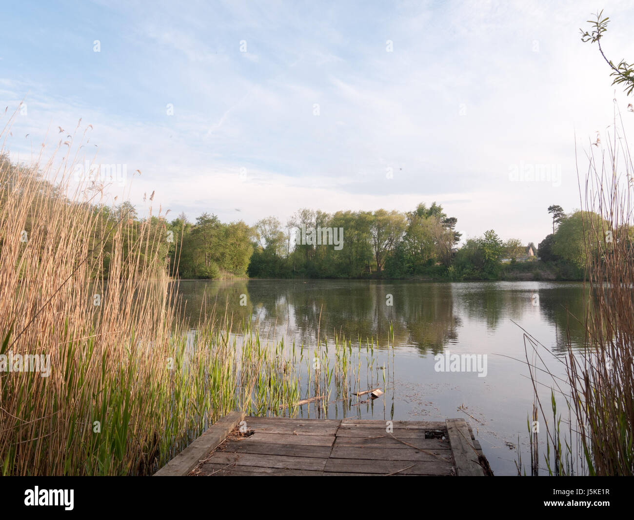 a peaceful place to meditate in the outside country on plank of wood at ...