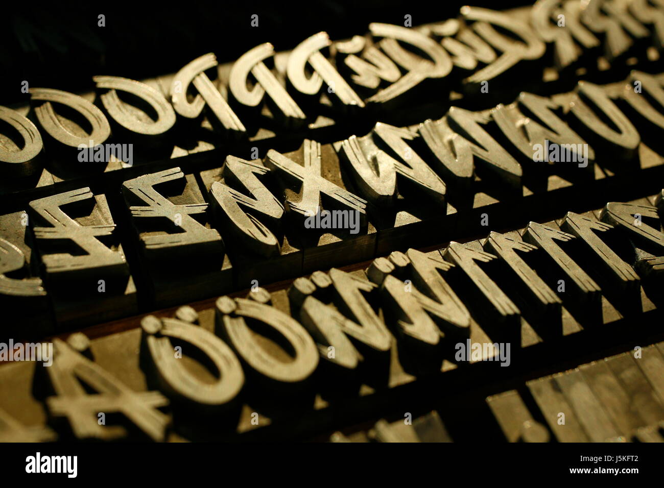 metal type letters Stock Photo - Alamy