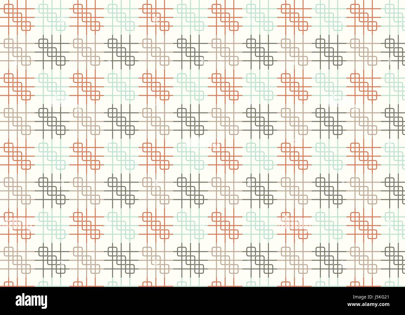 Rounded corner rectangle and line pattern on pastel color. Grid shape ...