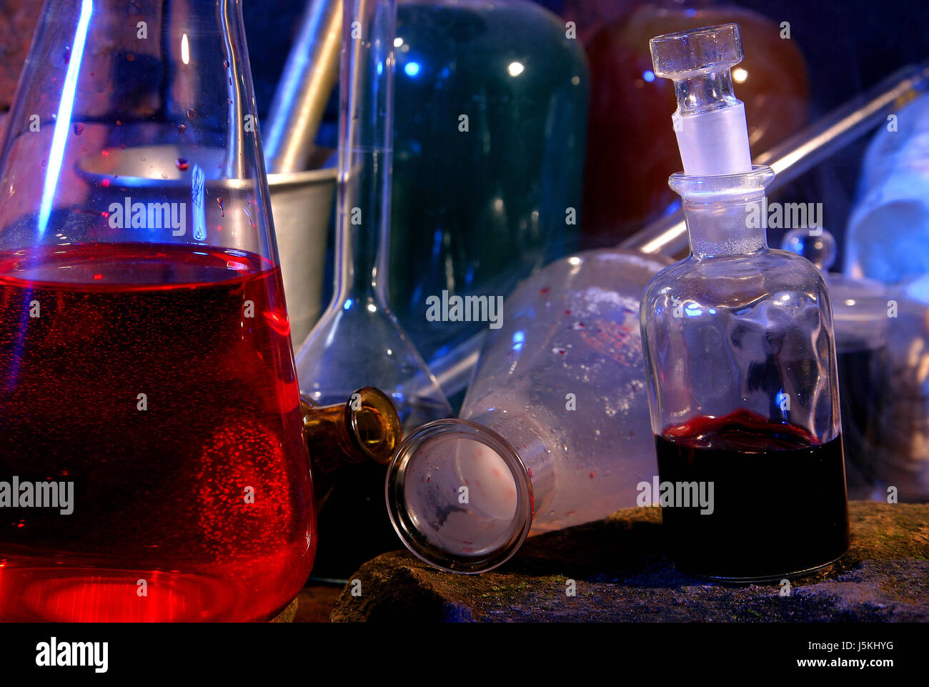 blood magic laboratory breadboard construction alchemy alchemist glassy ...