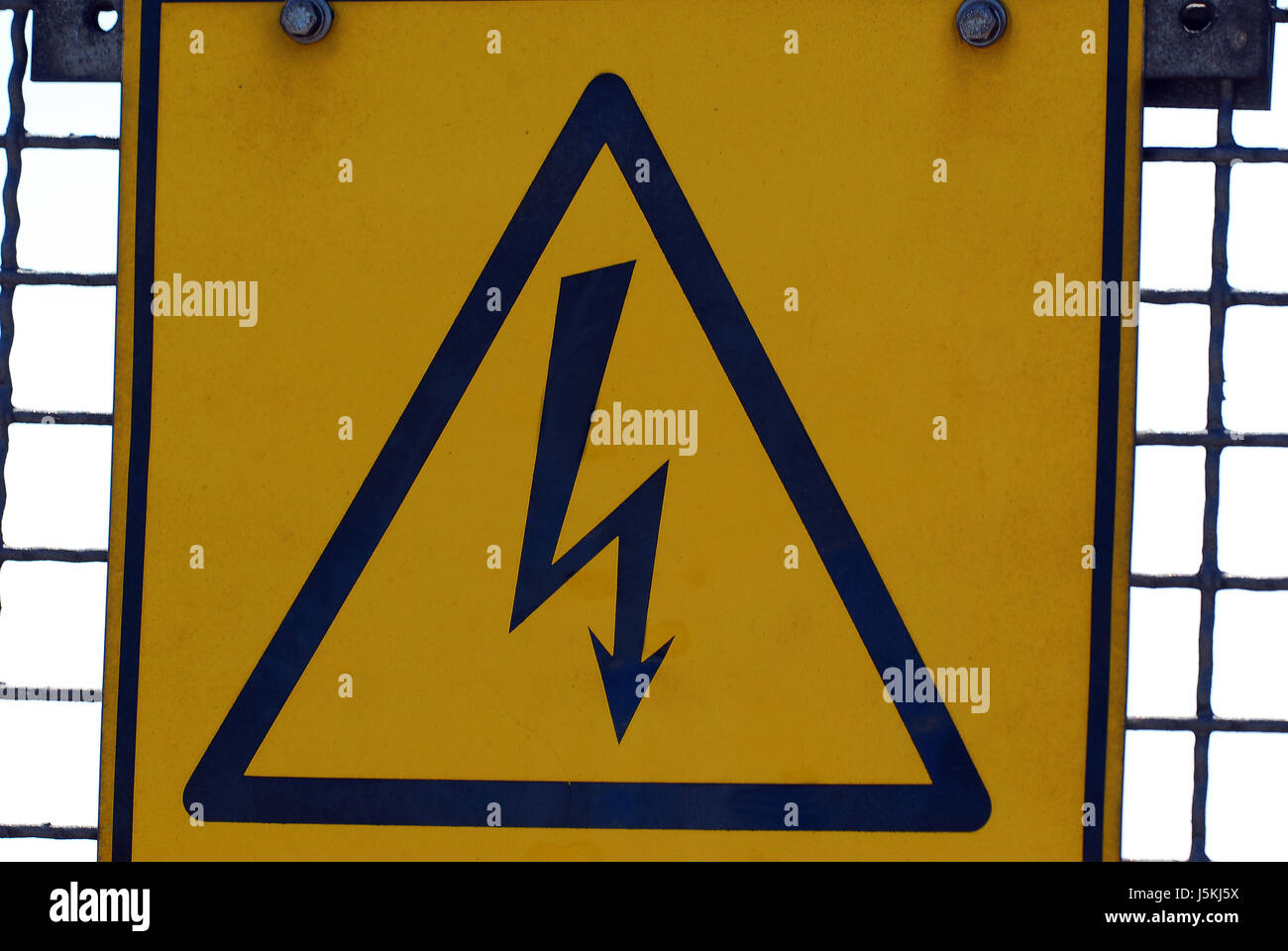 sign signal danger signposts high tension pictogram symbol pictograph ...