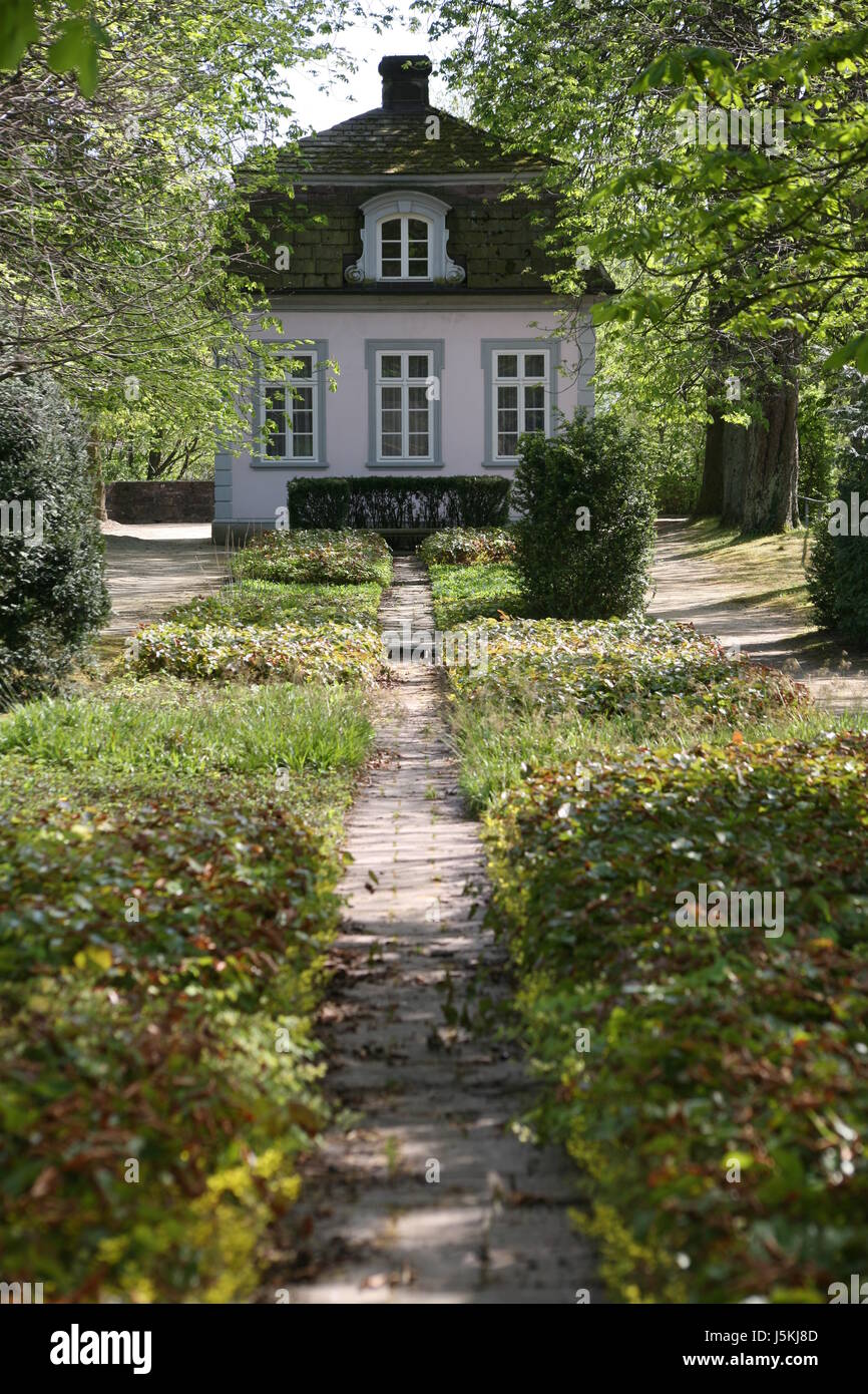 house building park garden style of construction architecture ...