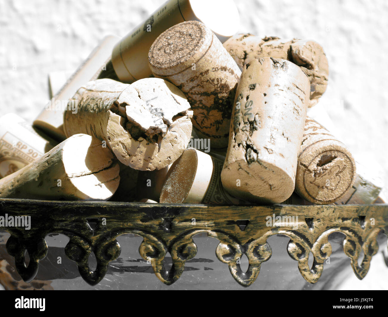 glass chalice tumbler bark natural product brass seal shutter cork ...