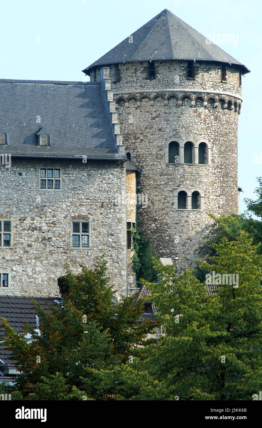 tower tourism wall fortification castle wall rubble rhineland chateau ...