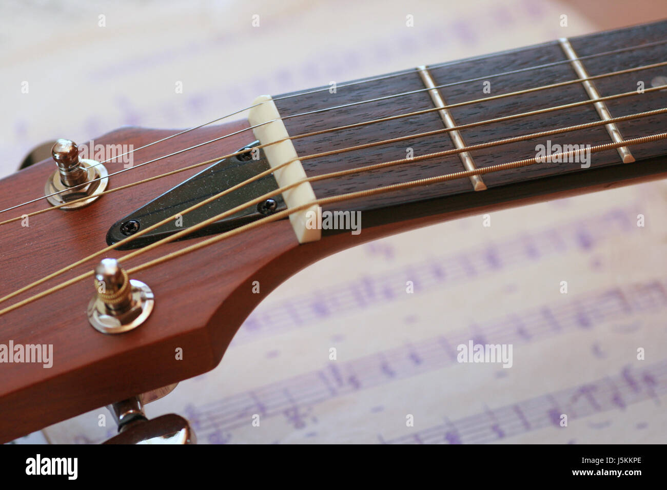 guitar and notes Stock Photo - Alamy