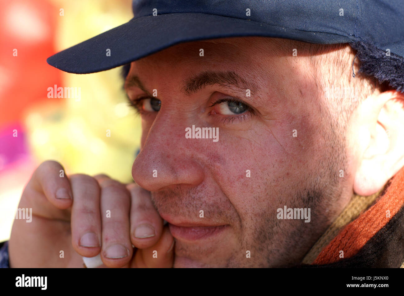 cigarette hat portrait unsheltered cap beggar unemployment pauper ...