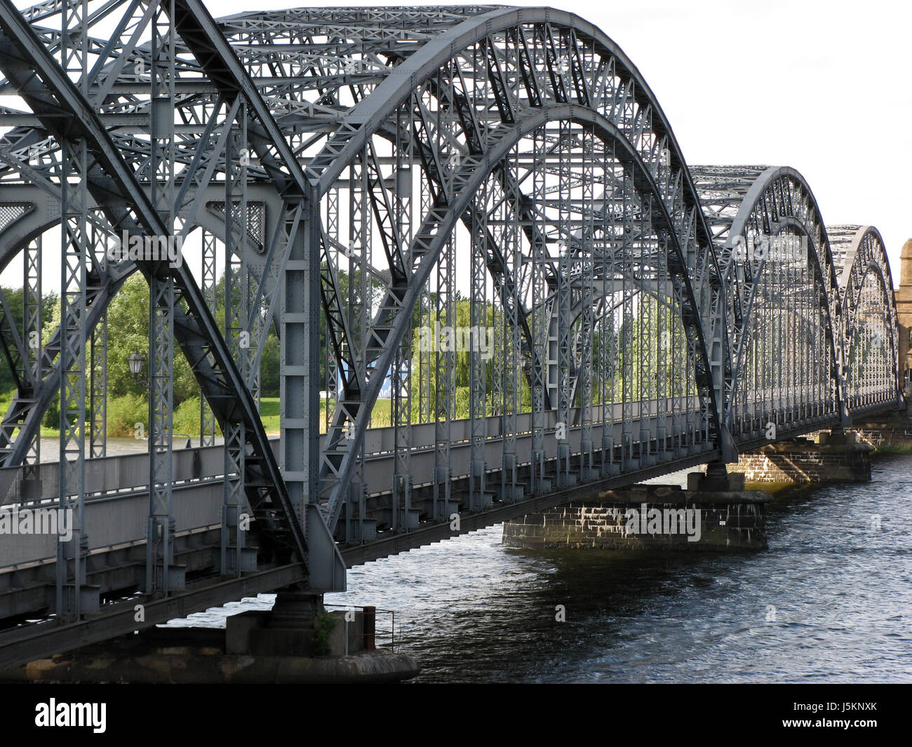 historical metropolis waters bridge arc steel germany german federal ...