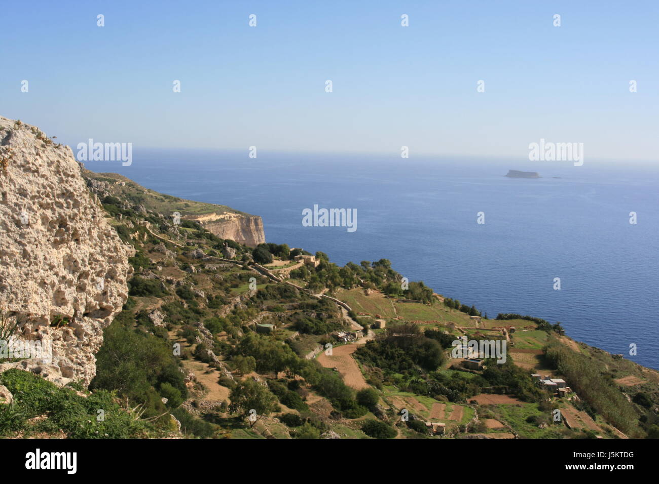 blue green rock sightseeing depth depths malta steep coast crags high ...