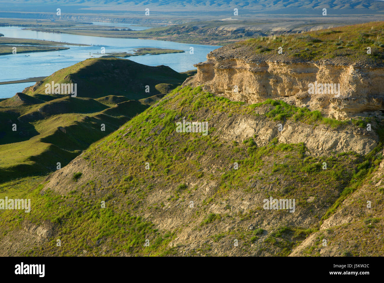 White Bluffs above Columbia River, Hanford Reach National Monument ...