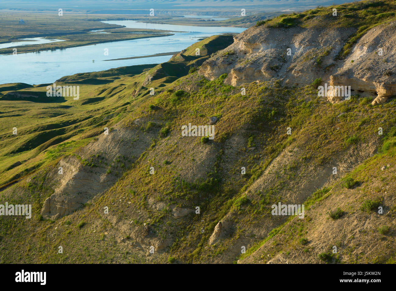White Bluffs above Columbia River, Hanford Reach National Monument ...