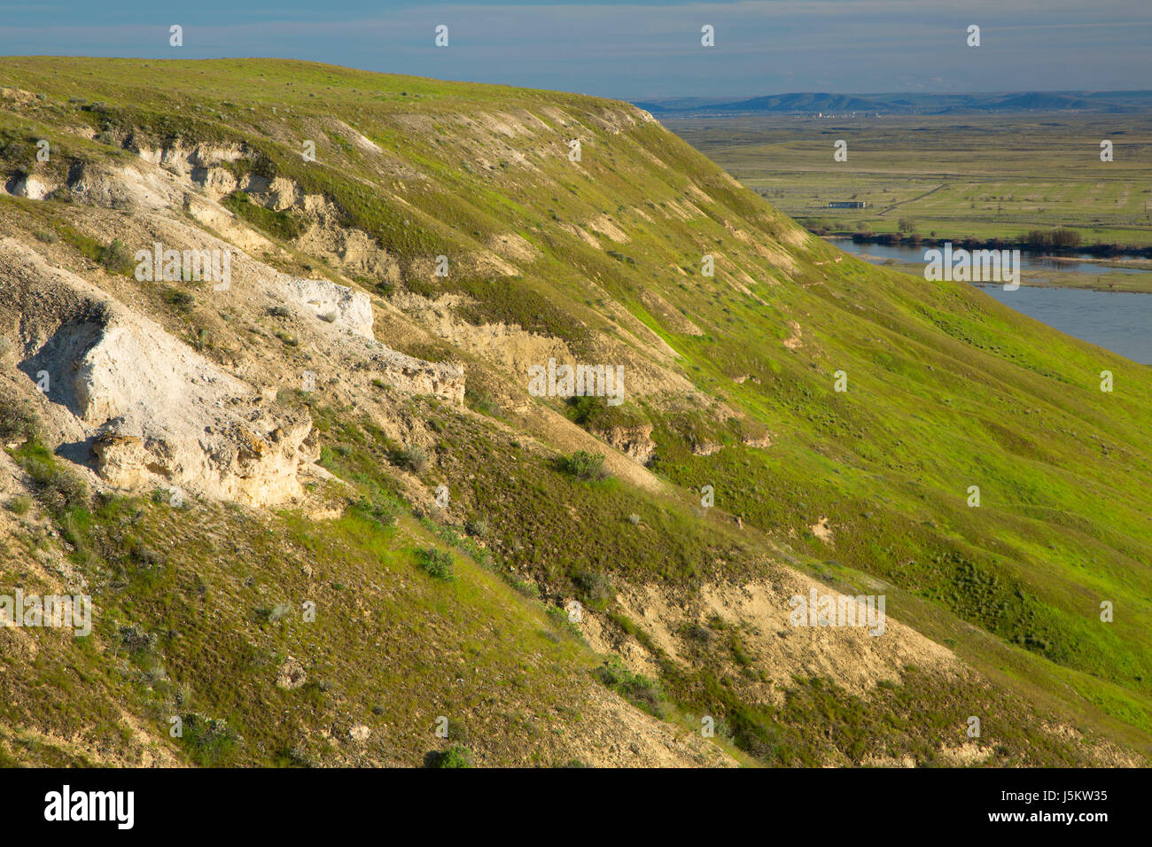 White Bluffs above Columbia River, Hanford Reach National Monument ...